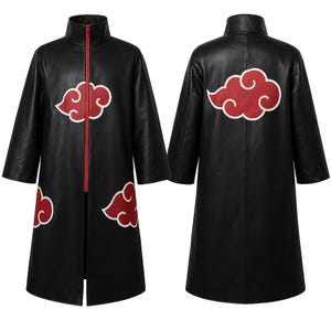 Leather Akatsuki Coat - Etsy