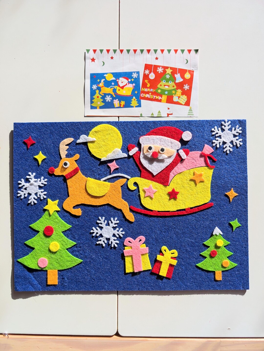 Precut Adhesive Felt Santa Craft Kit: Easy Toddler DIY Activity - Etsy