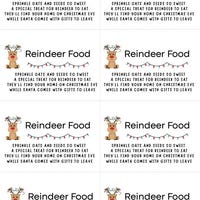 Reindeer Food Bag Topper, Magic Reindeer Food Printable Santa Reindeer ...