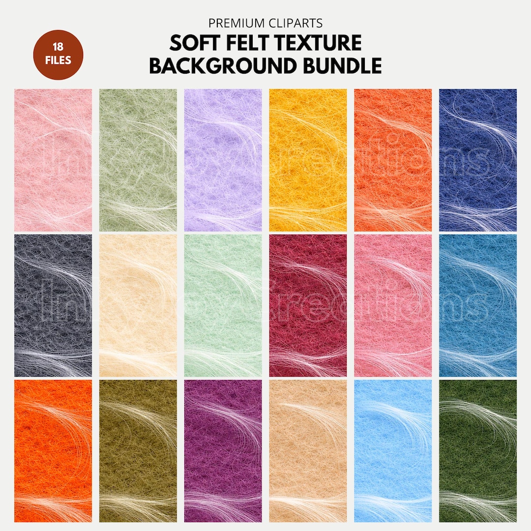 Soft Felt Texture Background Bundle – Seamless Fabric Backdrops for ...