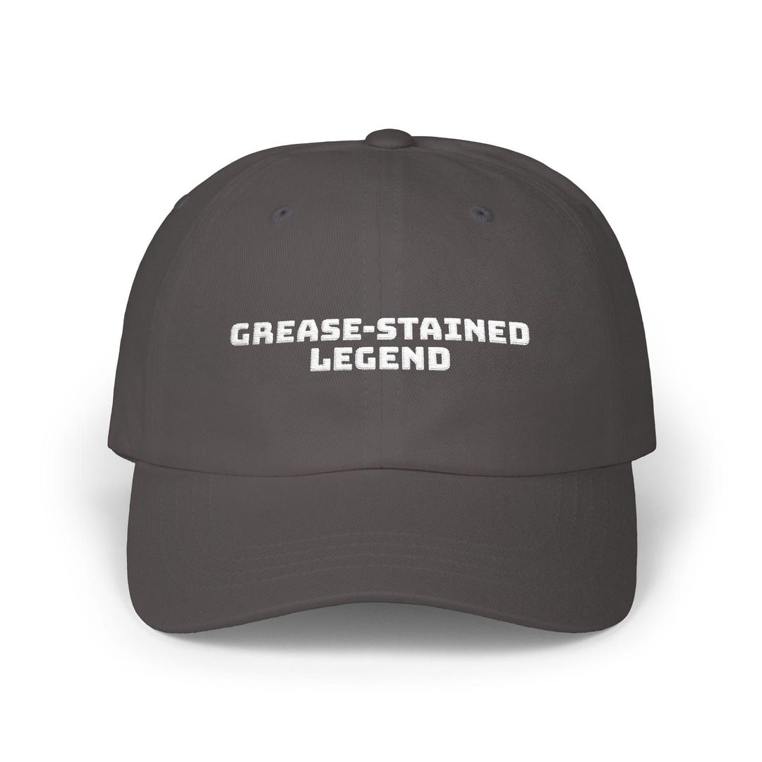 Grease-stained Legend - White Font - Classic Dad Cap - Etsy