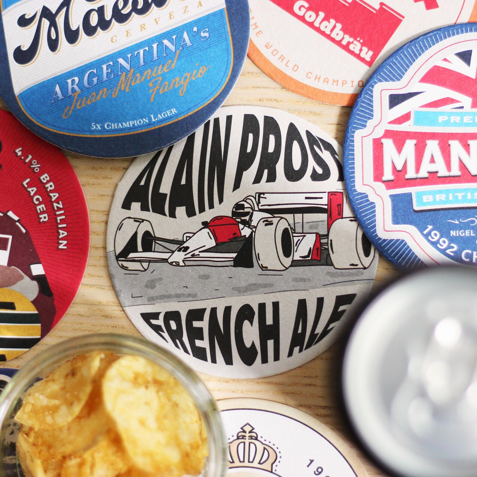 Formula 1 Legends Beer Mats - Unique F1 Fan Gift - Etsy
