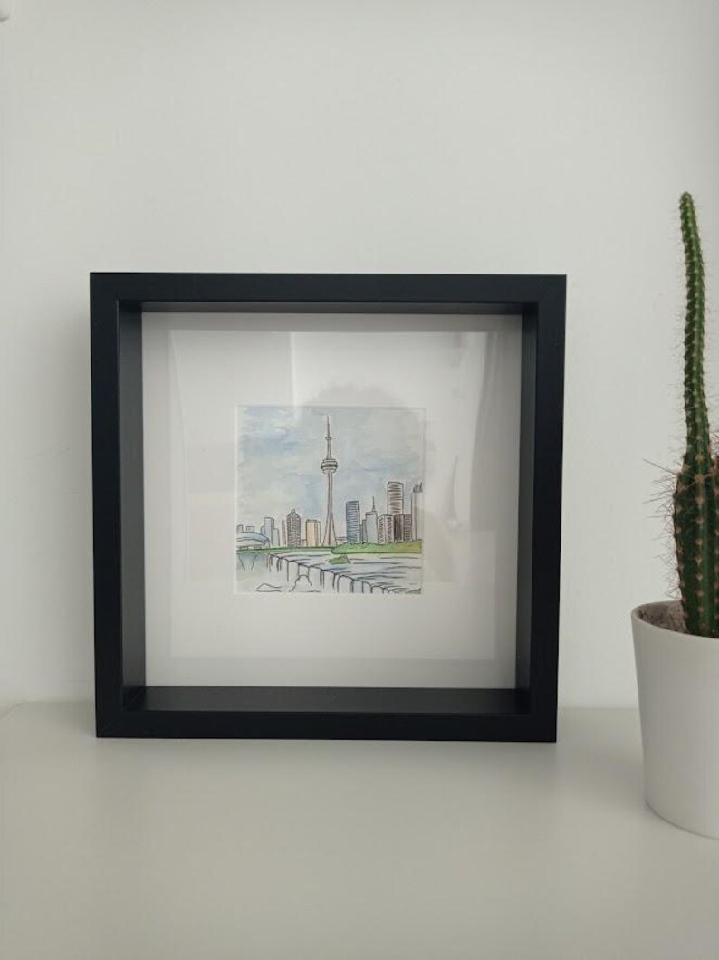 Toronto Niagara Falls Canada Watercolor Painting Handmade, 25cmx25cm ...