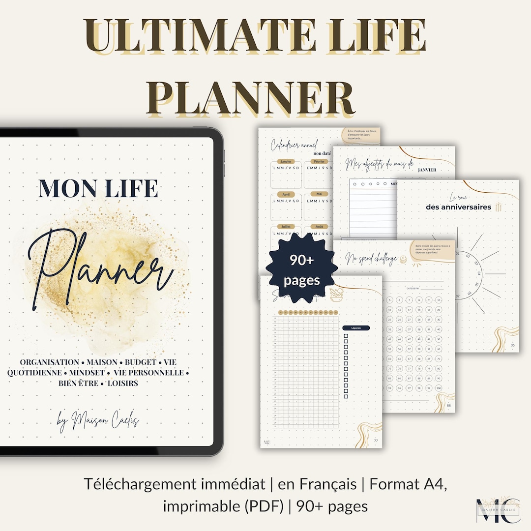 Complete Life Planner | 90+ Digital Pages | Organization, Budget ...
