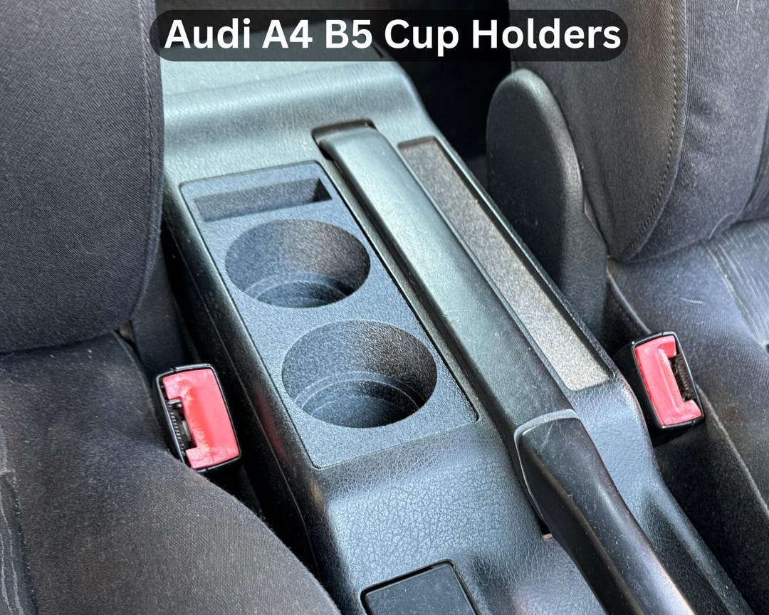 Audi A4 B5 Rear Cup Holders – Center Console Insert | Plug & Play ...