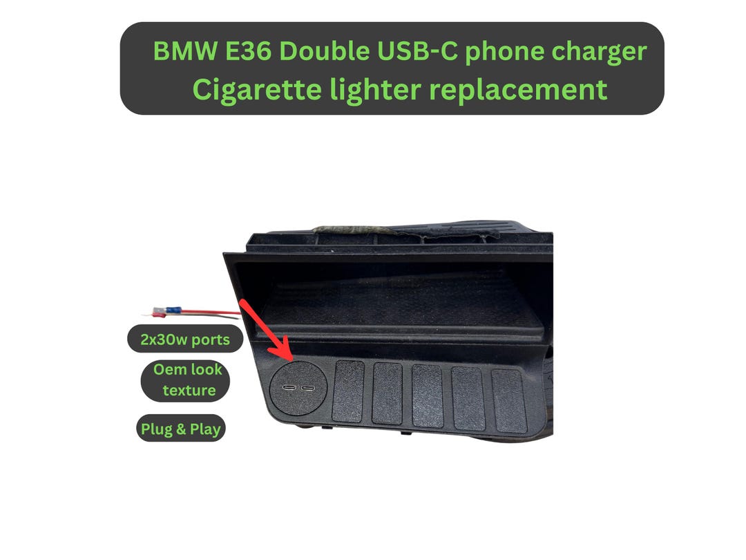 BMW E36 USB Phone Chargers - 4 Different Options - Etsy