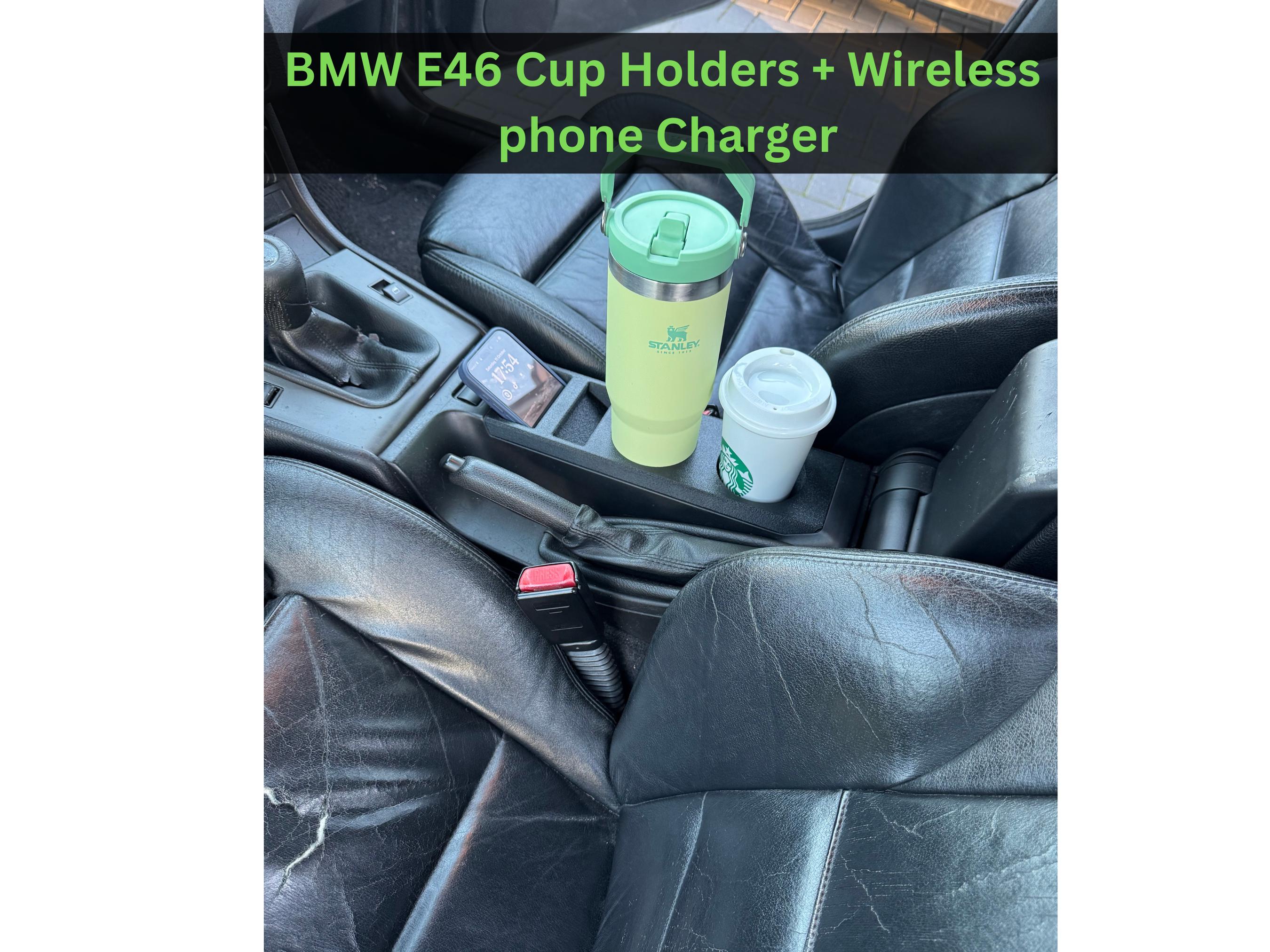 BMW E46 Cup Holders Wireless Charger - Etsy