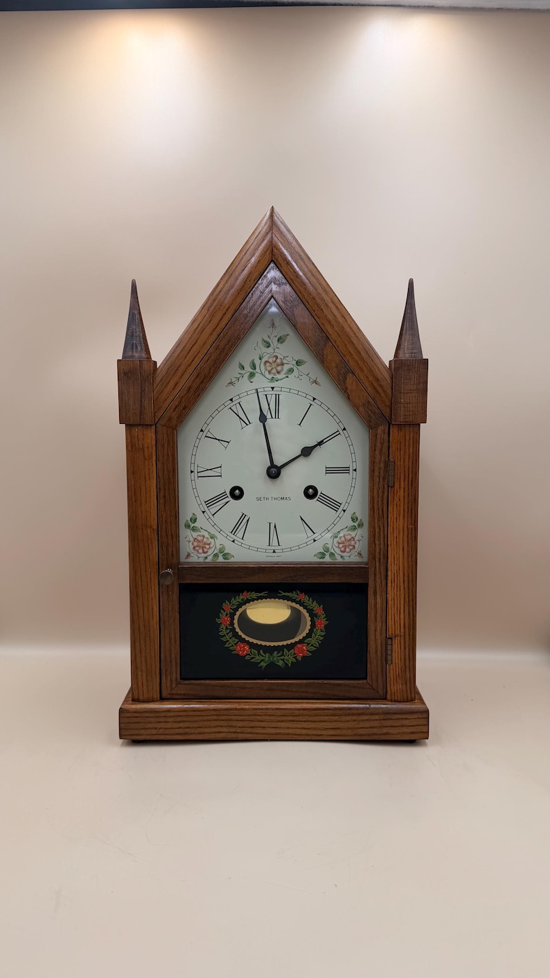 Vintage Seth Thomas Mantel Clock – Cleaned & Oiled – Hour and Half-hour ...