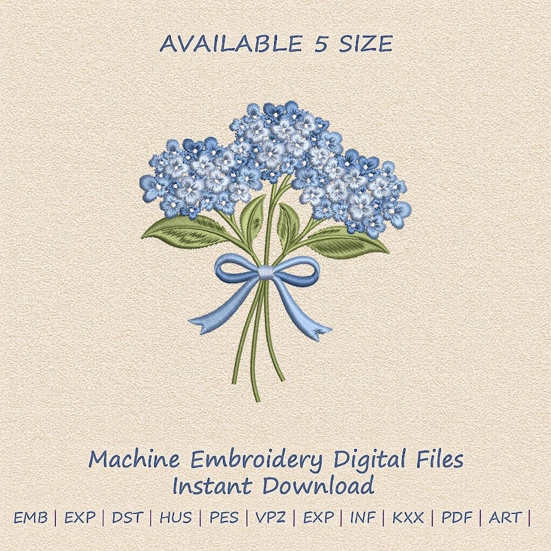 Blue Hydrangea Bouquet - Etsy
