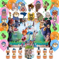 Zootopia Tableware Honeycomb Table Hanging Swirls Theme Party ...