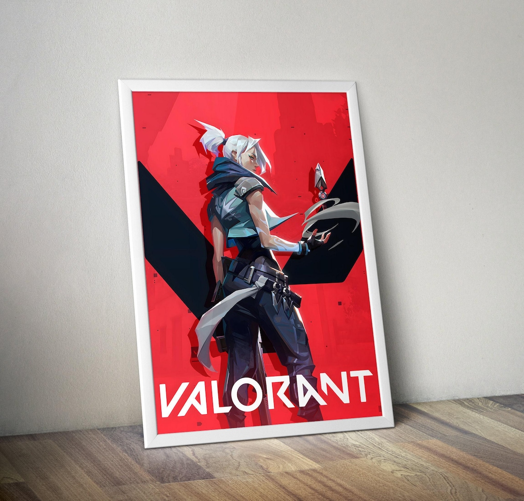 Valorant Poster | Gaming Poster | Valorant Prints | Jett Poster | Video ...