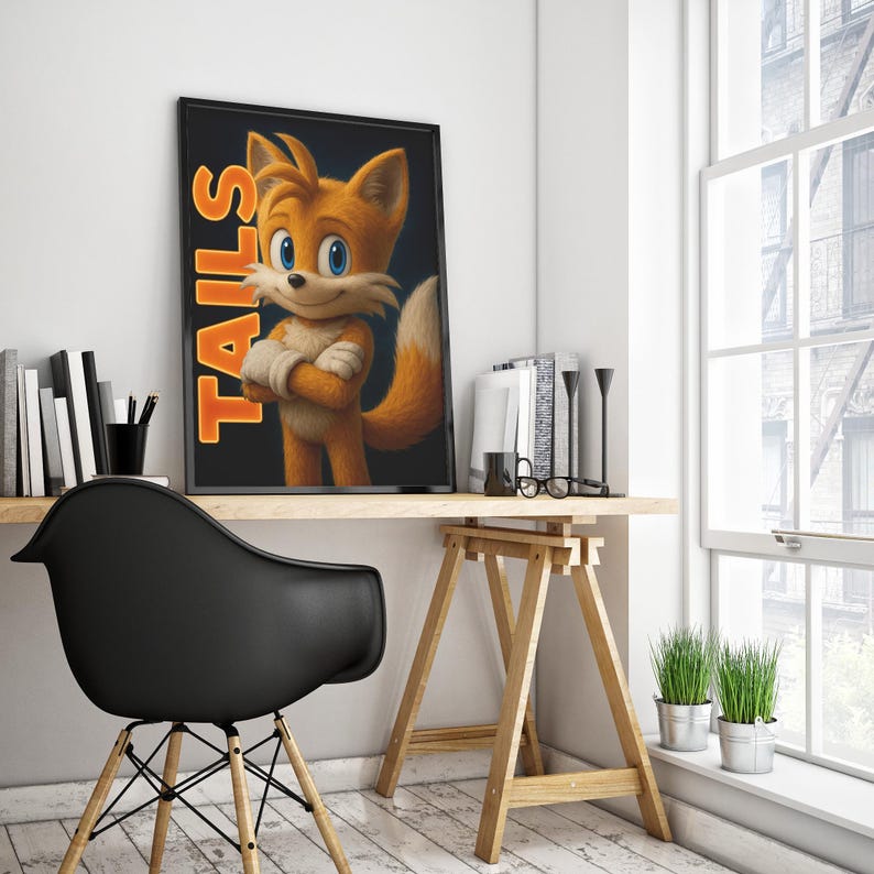 Miles Tails Prower Poster | Gaming Poster | Sonic Prints | Video Game ...