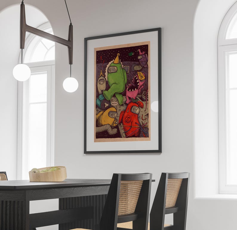 Among Us Poster | Gaming Poster | Among Us Print | Impostor Poster ...