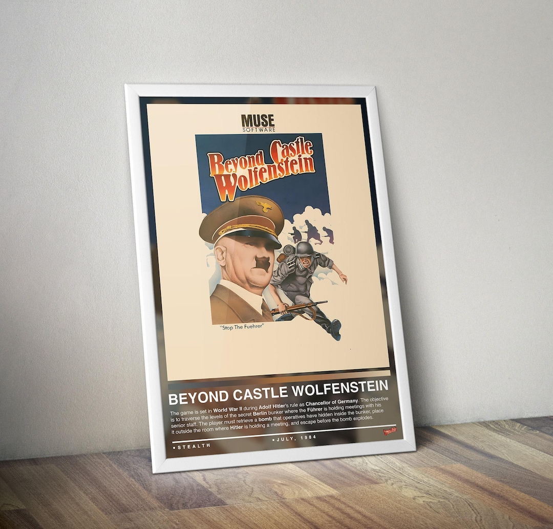 Beyond Castle Wolfenstein Poster Print | Gaming Poster | 4 Colors ...