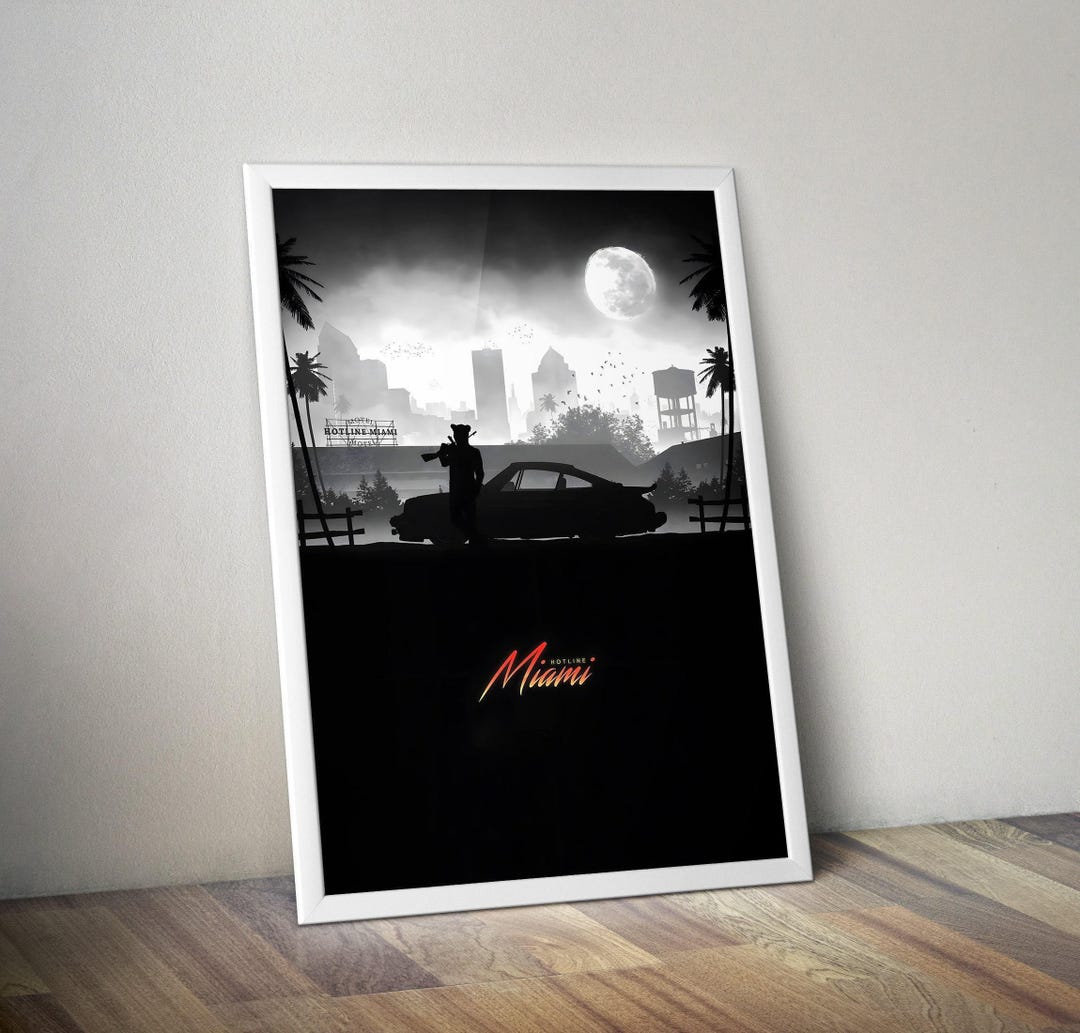 Hotline Miami Poster | Gaming Poster | Hotline Miami Prints | Video ...