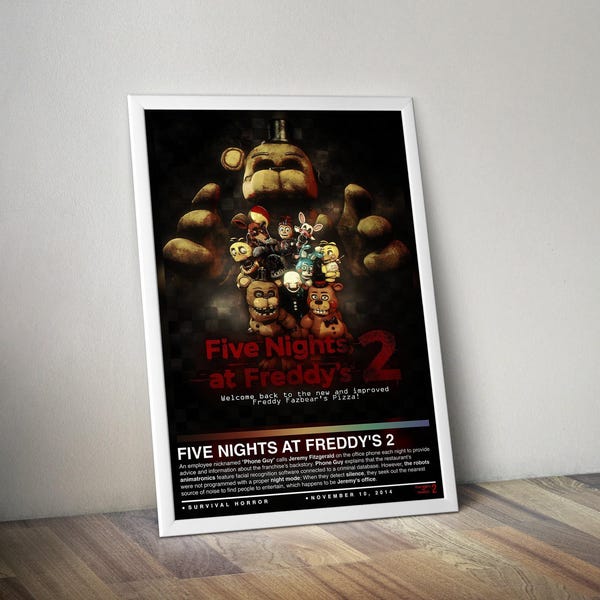 Freddy Fazbear Poster - Etsy