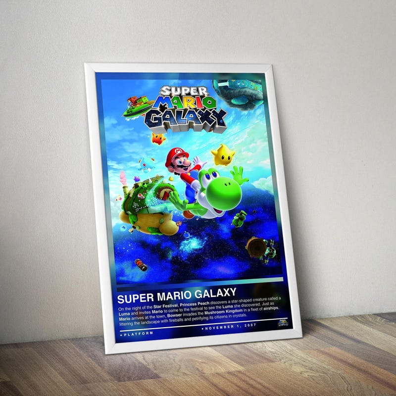 Mario Galaxy Poster - Etsy
