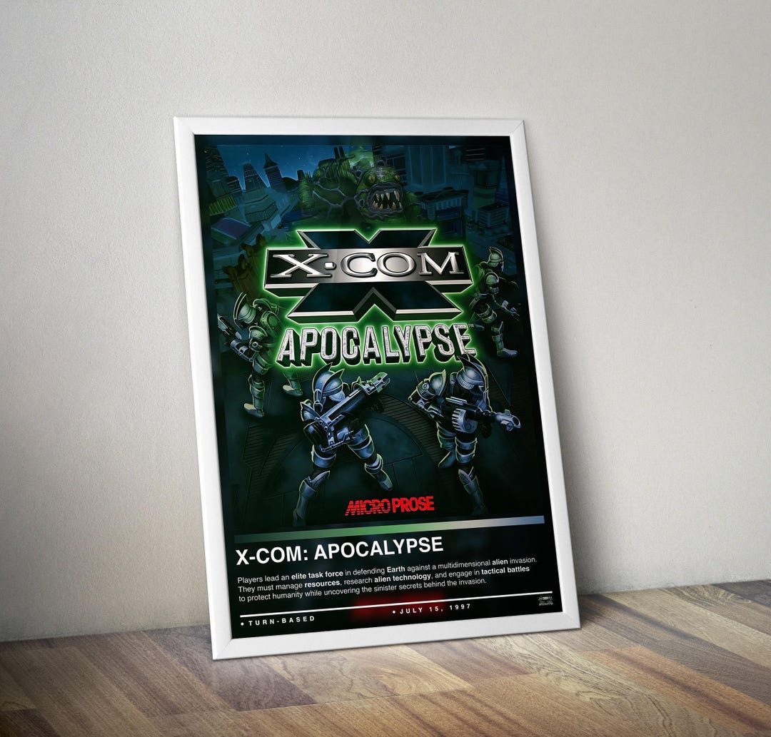 XCOM Apocalypse Poster Print | XCOM Poster | Gaming Poster | 4 Colors ...