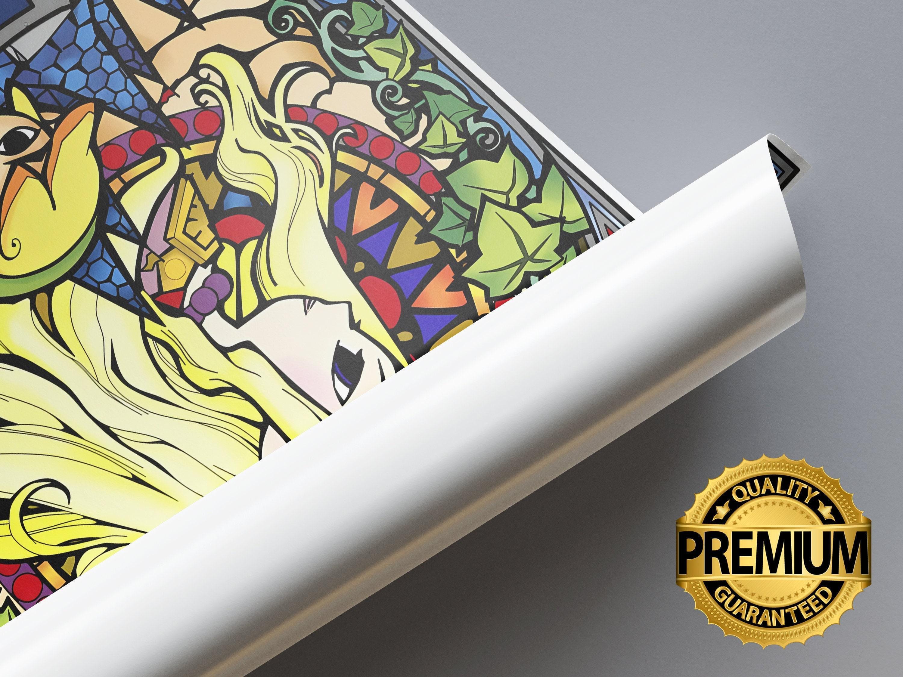 The Legend of Zelda Poster | Legend of Zelda Stained Glass Poster ...
