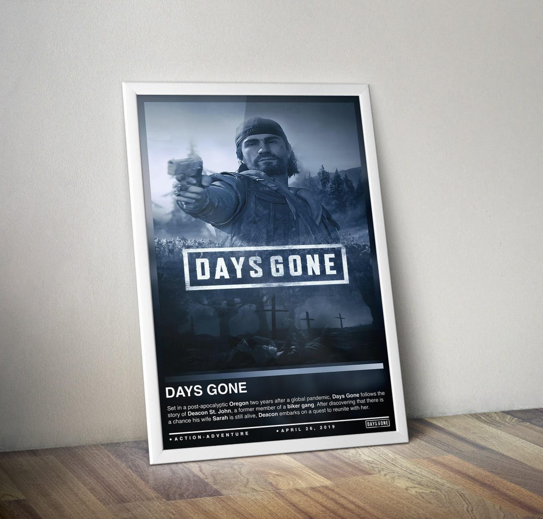 Days Gone Poster Print | Days Gone Cover | Gaming Poster | 4 Colors ...