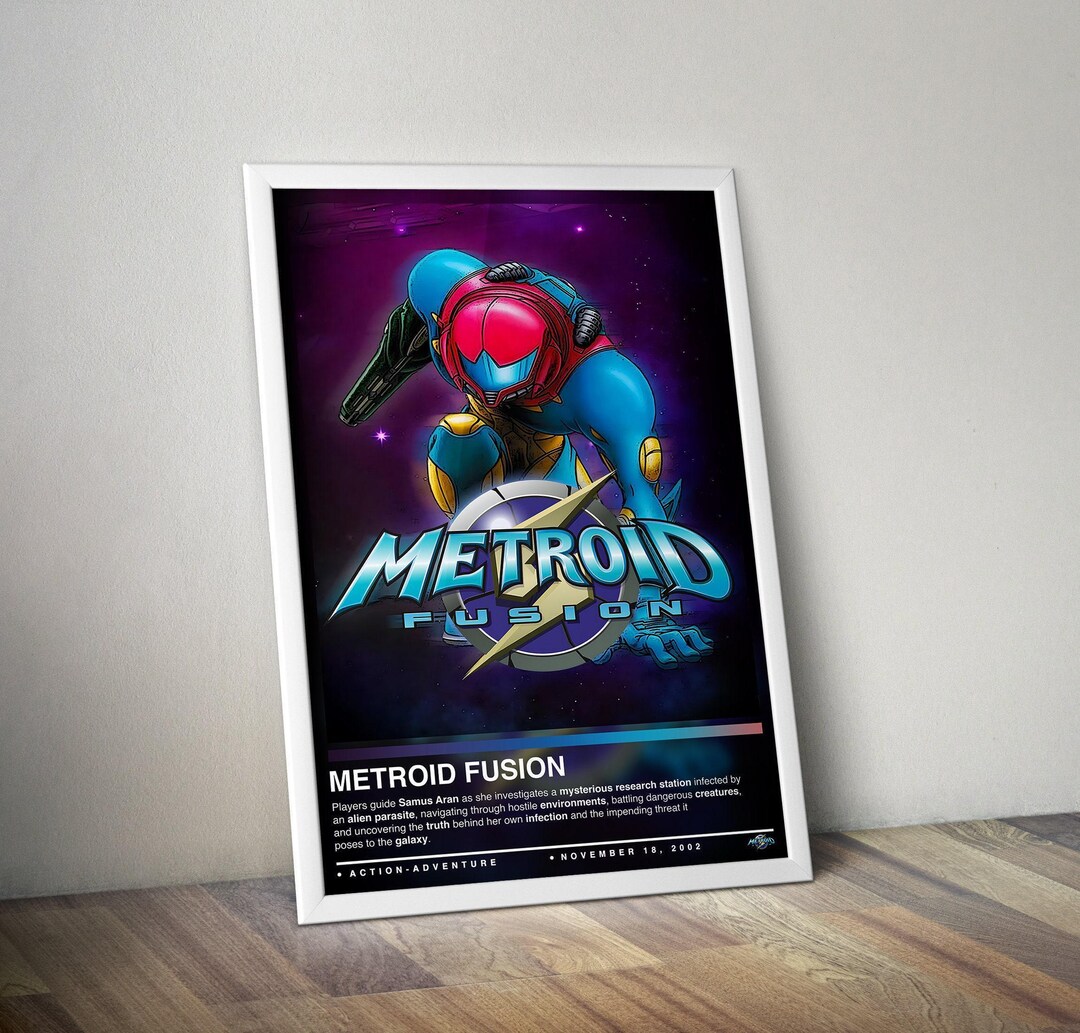 Metroid Fusion Poster Print | Metroid Fusion Cover | Gaming Poster, 4 ...