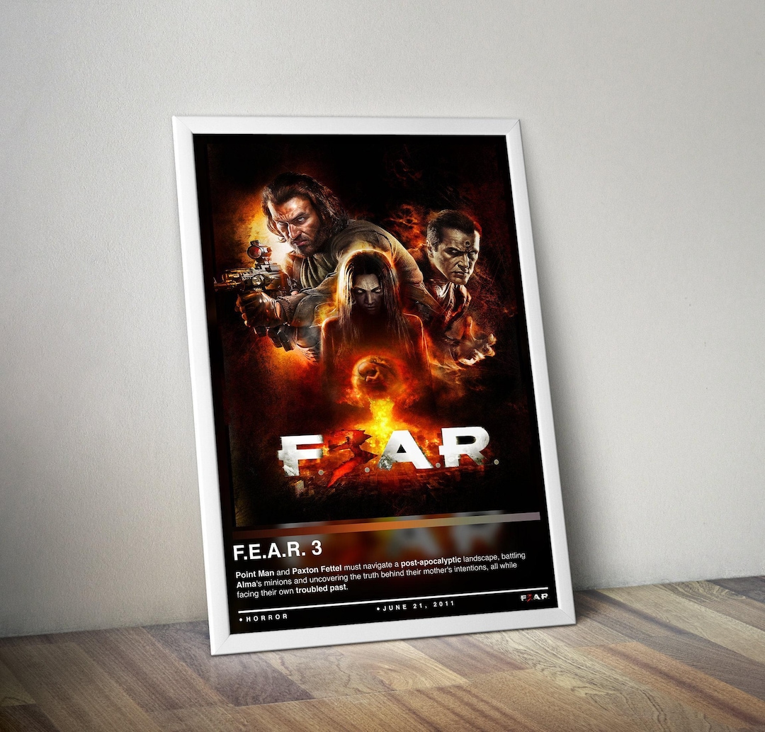 FEAR 3 Poster Print | FEAR Cover | Gaming Posters | 4 Colors | Gaming ...