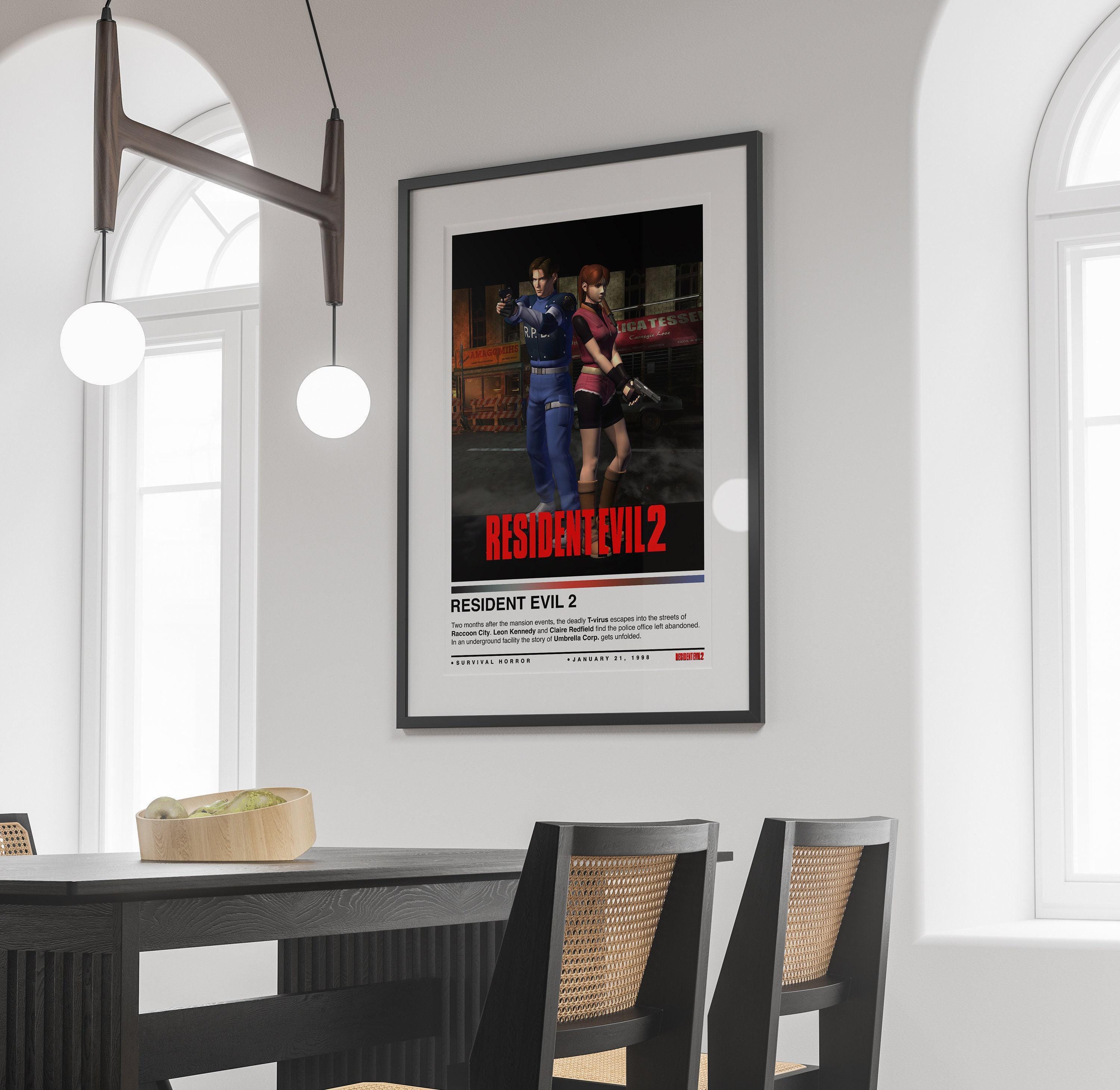 Resident Evil 2 Poster | Resident Evil Print | Gaming Poster | 4 Colors ...