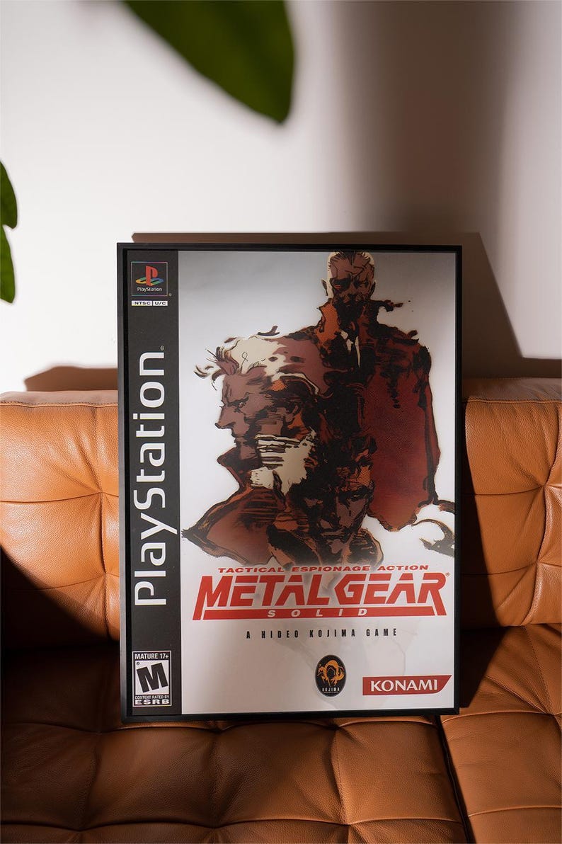 Metal Gear Solid Poster | High Quality Matte Print | Stealth Action ...