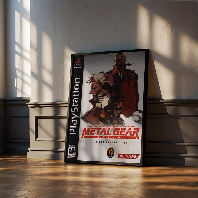Metal Gear Solid Poster | High Quality Matte Print | Stealth Action ...