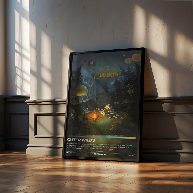 Outer Wilds Poster | Video Game Poster | 4 Colors | High Quality Matte ...