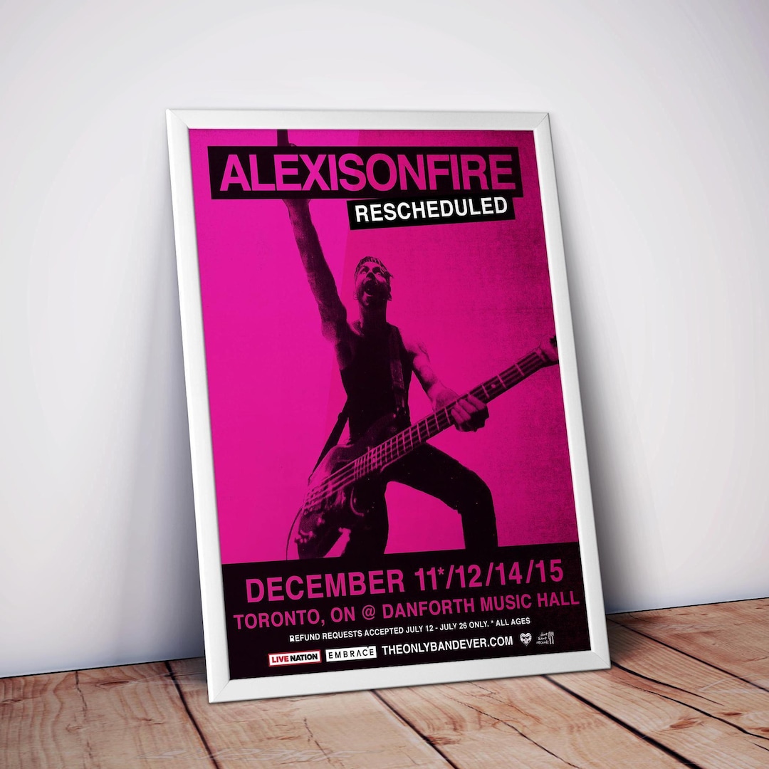 Alexisonfire Concert Poster | Post-hardcore Music Wall Art | Band Gig Artwork | High Quality ...