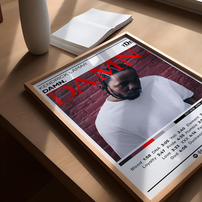 Kendrick Lamar - DAMN. Poster | Album Cover Poster | 4 Colors | High ...
