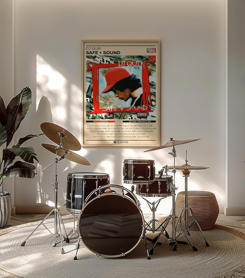 DJ Quik - Safe + Sound Poster | Album Cover Poster | 4 Colors | High ...