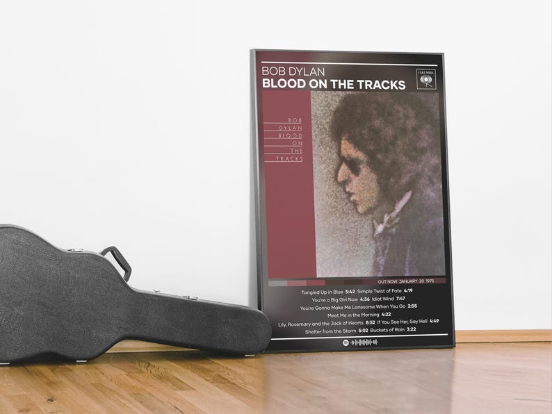 Bob Dylan - Blood on the Tracks Poster | Album Cover Poster | 4 Colors ...