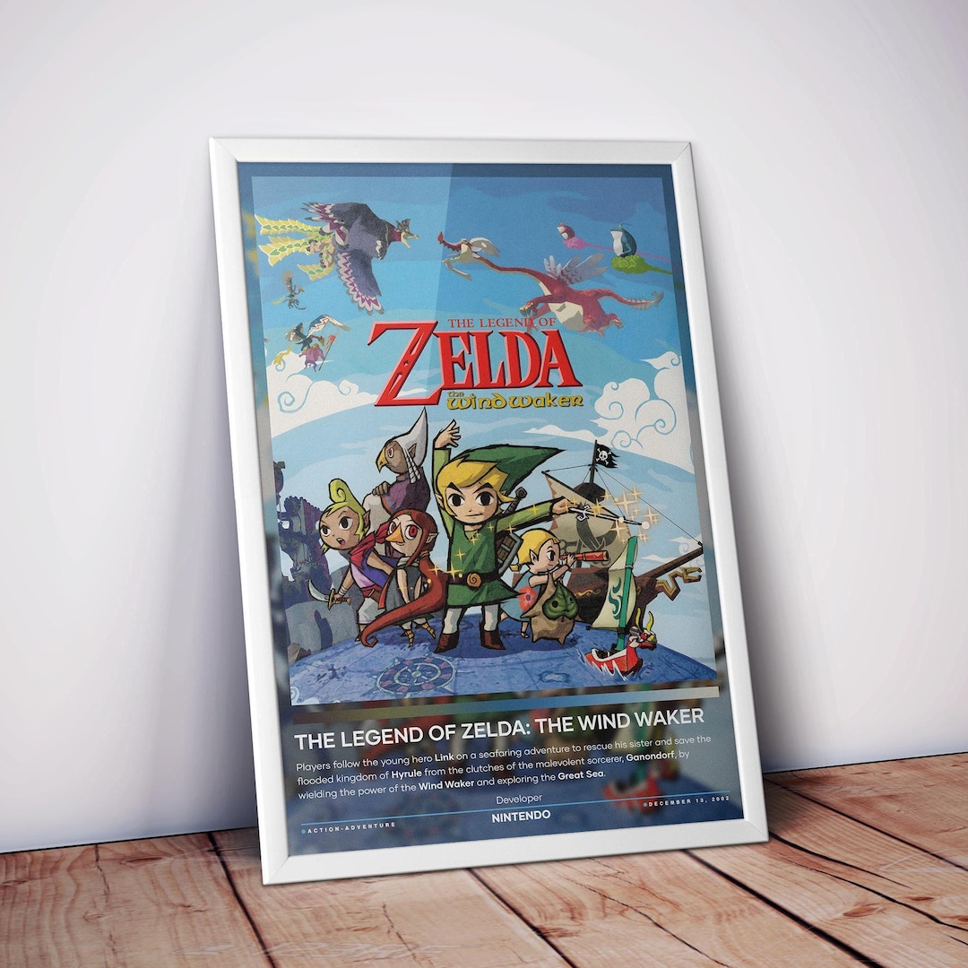 The Legend of Zelda the Wind Waker Poster | Video Game Poster | 4 ...