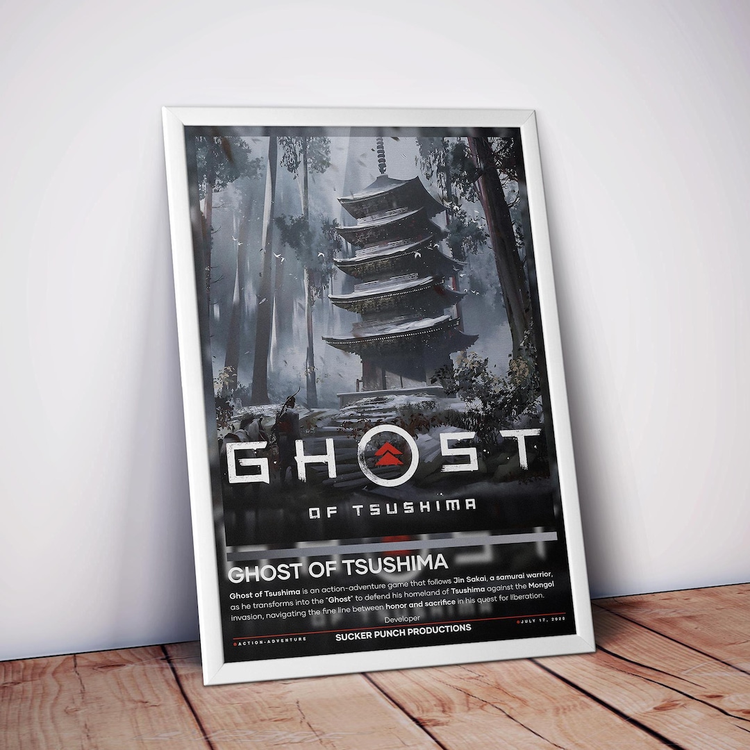 Ghost of Tsushima Poster | Video Game Poster | 4 Colors | High Quality ...