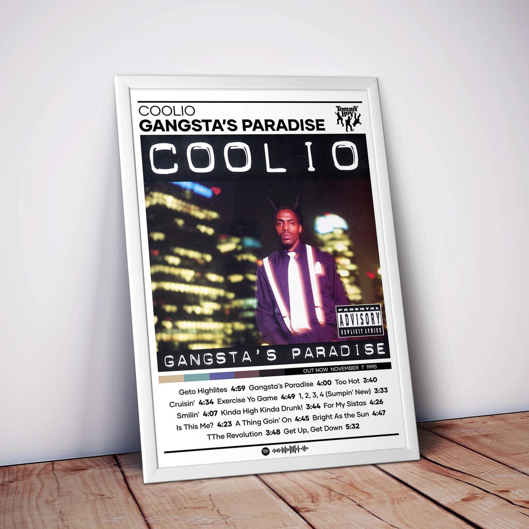 Coolio - Gangsta’s Paradise Poster | Album Cover Poster | 4 Colors ...