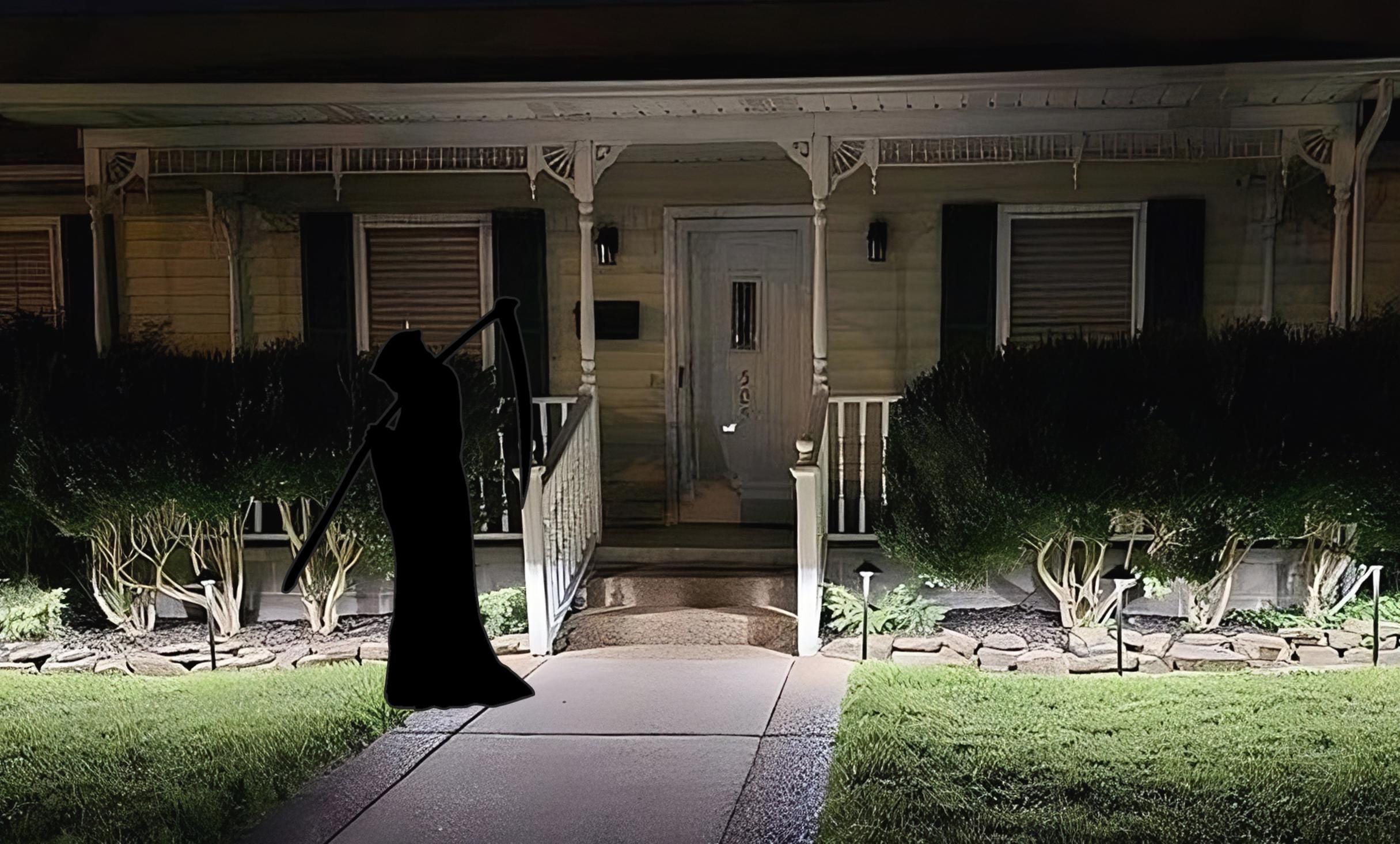 Grim Reaper 6ft Template Printable Trace and Cut Halloween Silhouette ...