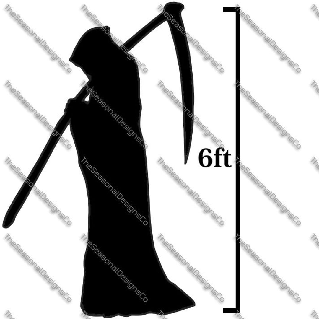 Grim Reaper 6ft Template Printable Trace and Cut Halloween Silhouette ...