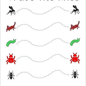 Montessori Tracing Worksheet | Fine Motor Skills, Scissor Practice (PDF ...