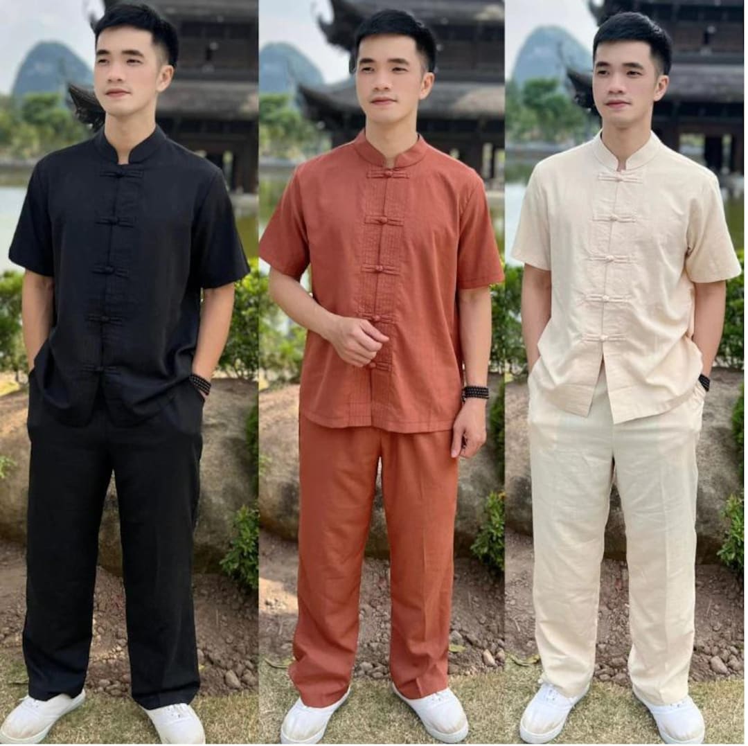 Pre-made, Men’s Buddhist Temple Outfit, Buddhist Men’s Outfit, Durable ...