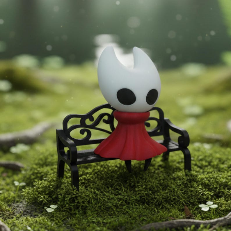 Hollow Knight Chibi Sitting Hornet 3D Printed Figure｜desk Companion ...