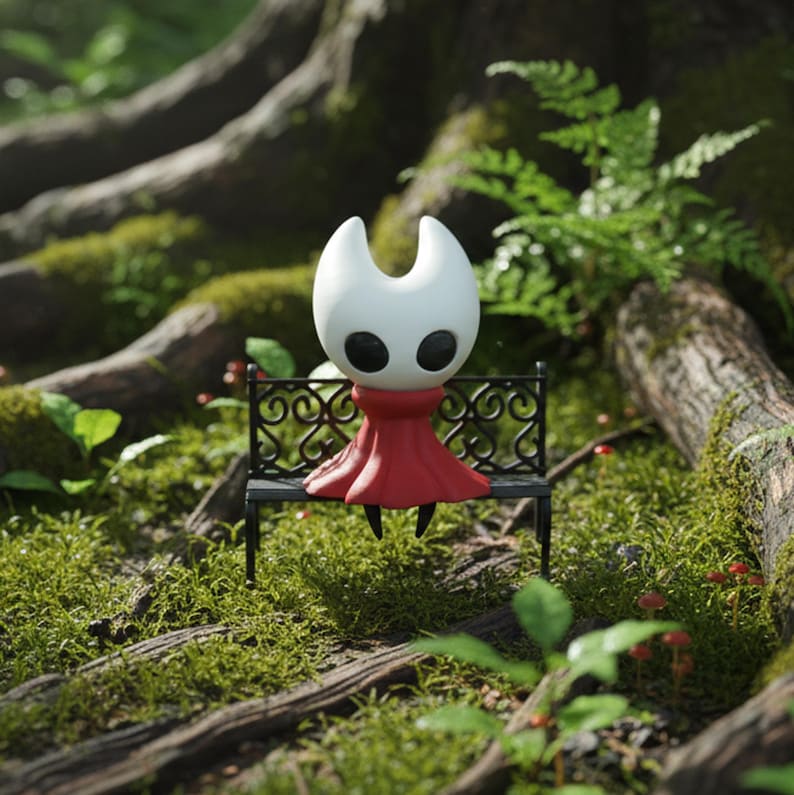 Hollow Knight Chibi Sitting Hornet 3D Printed Figure｜desk Companion ...