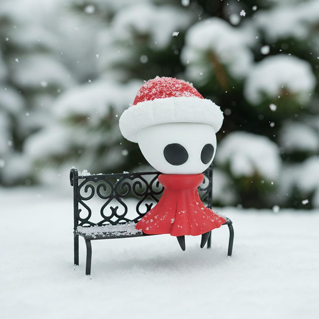 Silksong Hornet Chibi Figure With Removable Christmas Hat | Hollow ...