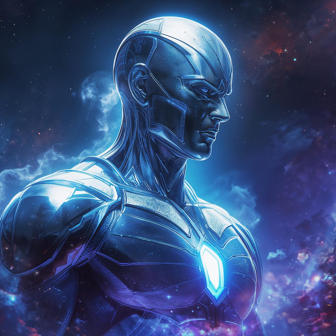Silver Surfer Inspired Anime Pfps: Cosmic Warrior Portrait Pack ...
