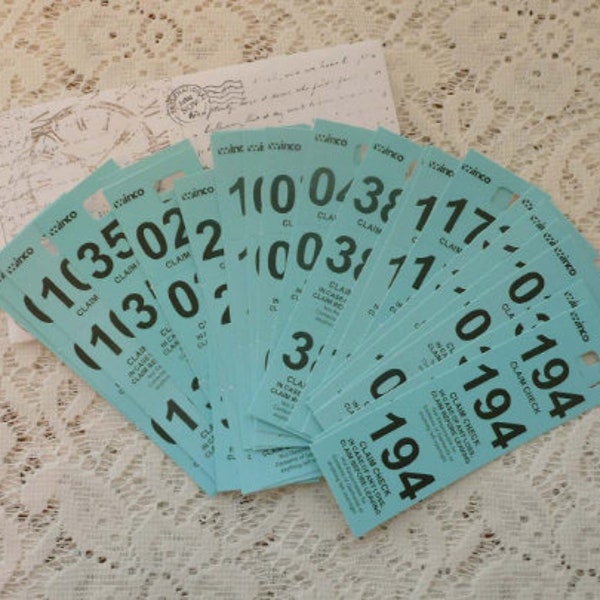 Coat Check Tags - Etsy