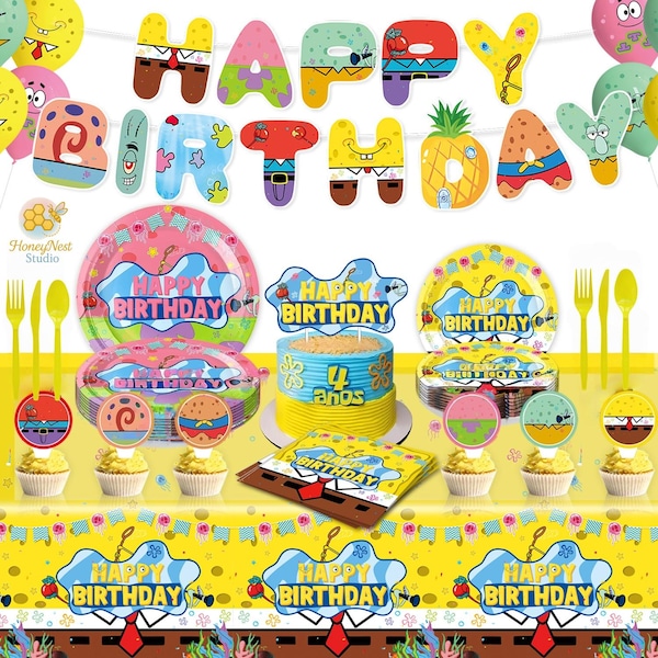 Spongebob Party Balloon - Etsy