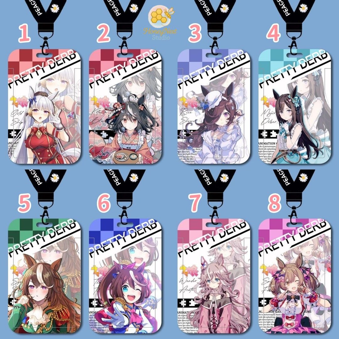 Umamusume Pretty Derby ID Badge Holder - Card Holder With Lanyard ...