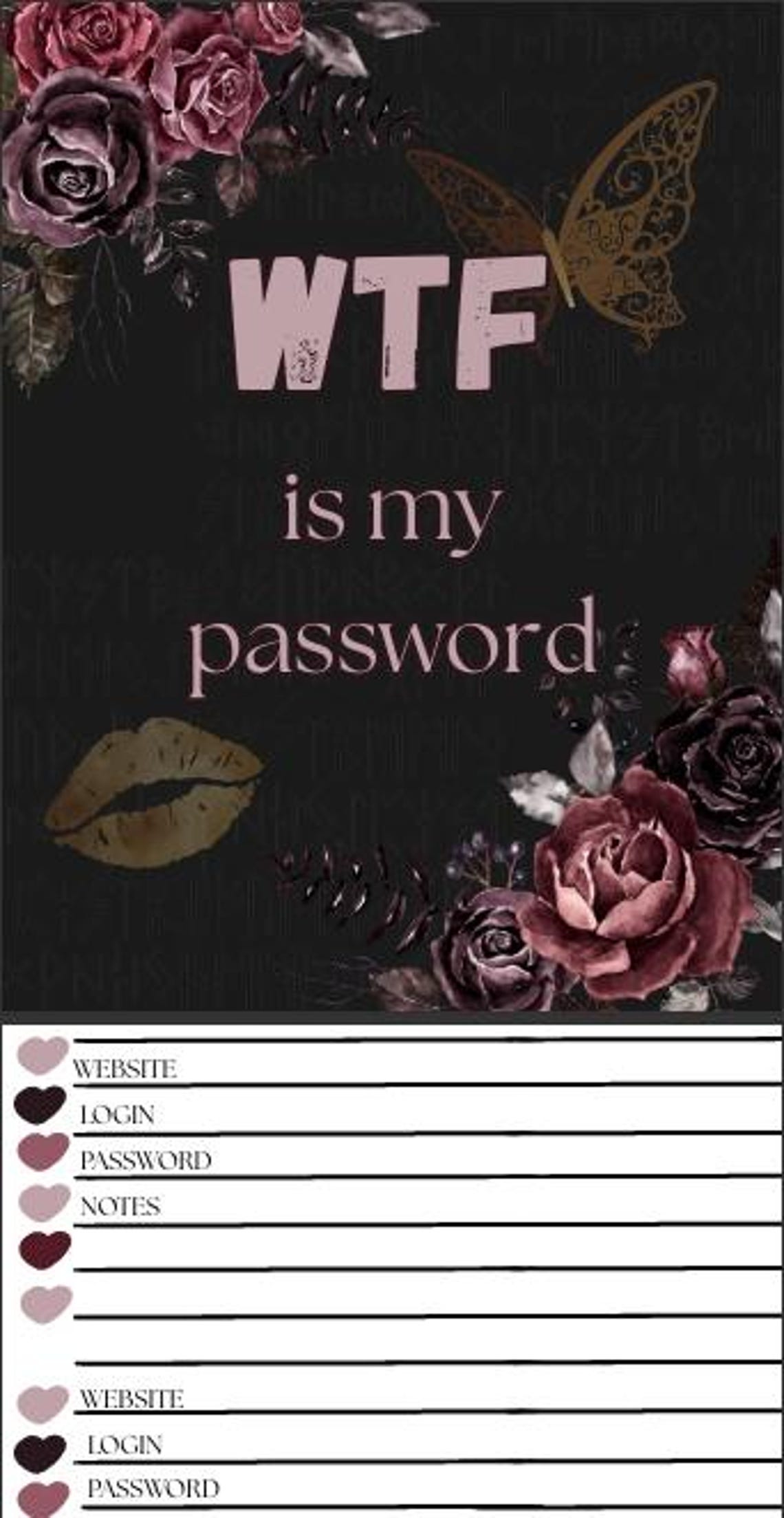 Printable Password Tracker: Editable Login Organizer (50 Pages ...