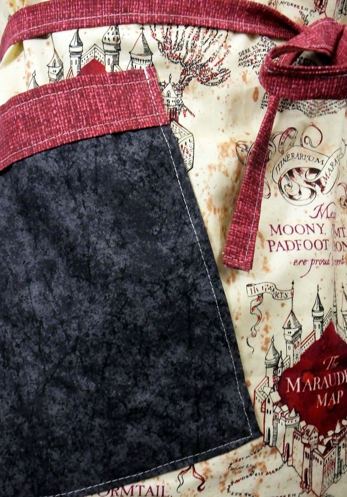 Apron Made With Licensed Wizard Map Fabric - Etsy